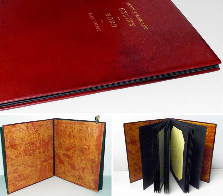 Reliure plein cuir maroquin rouge | Le Fleuron du Cuir